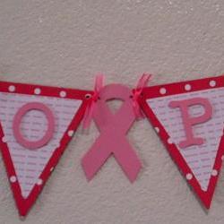 Hope Pink Banner For The Support Of Breast Cancer on Luulla